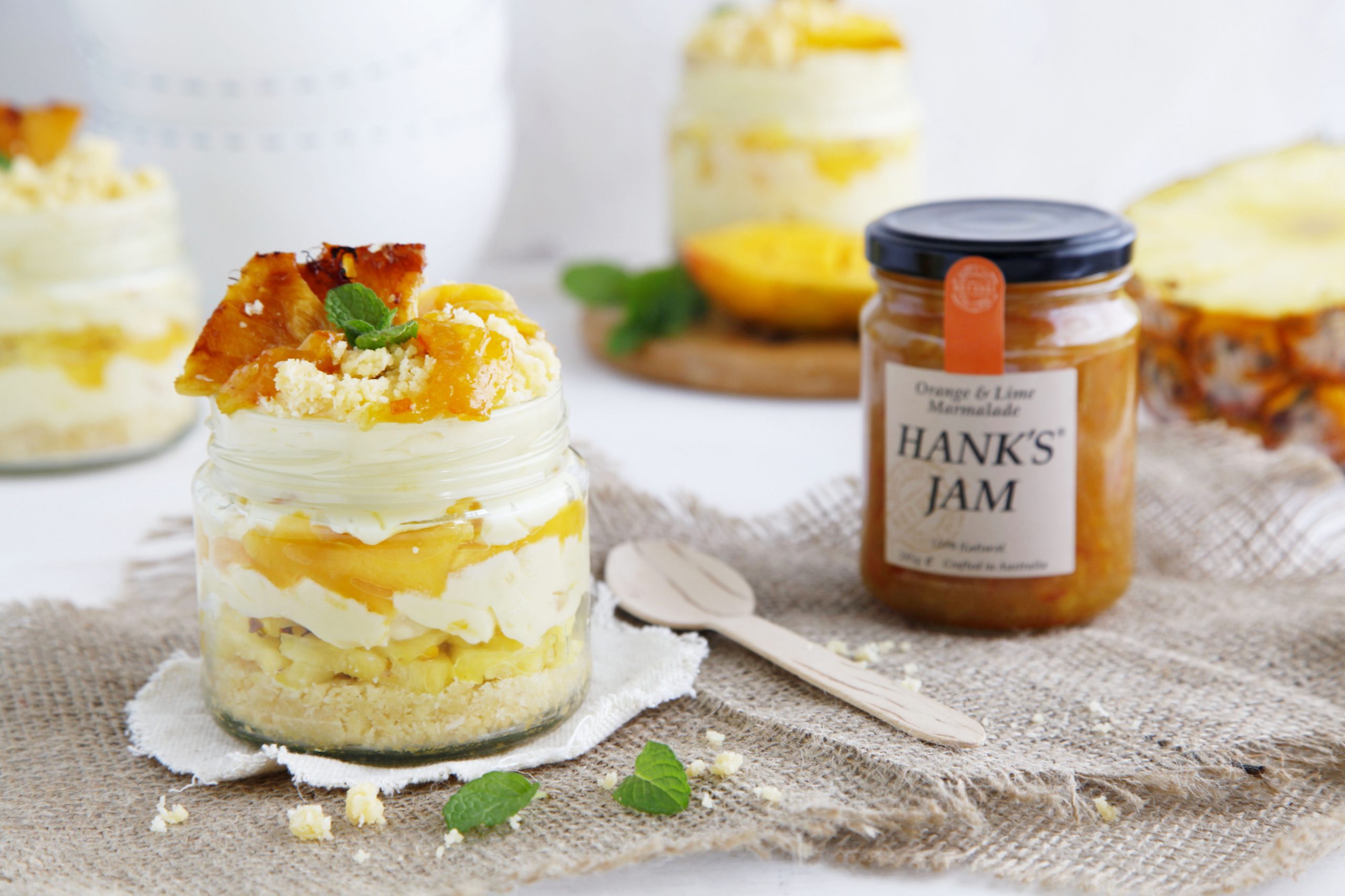 TROPICAL NO BAKE MARMALADE CHEESECAKES | Hanks Foods